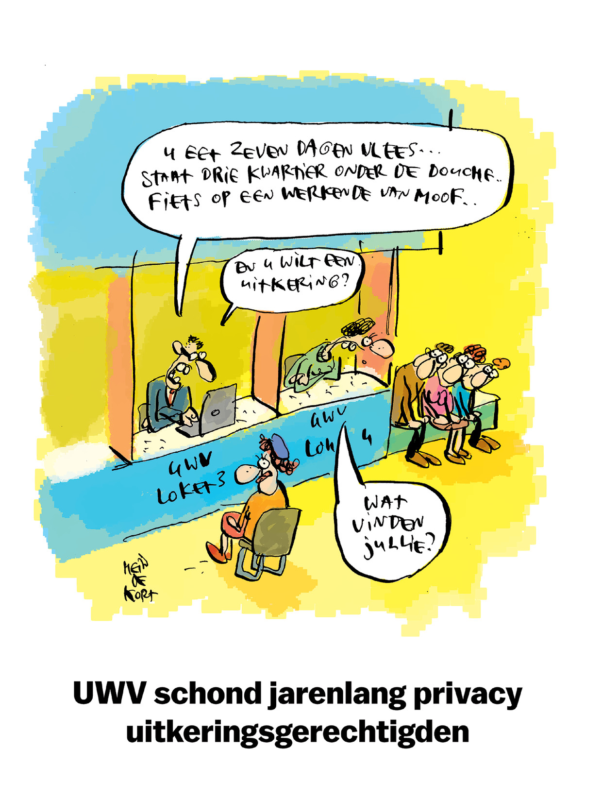 Vertrouwen Politieke Cartoon